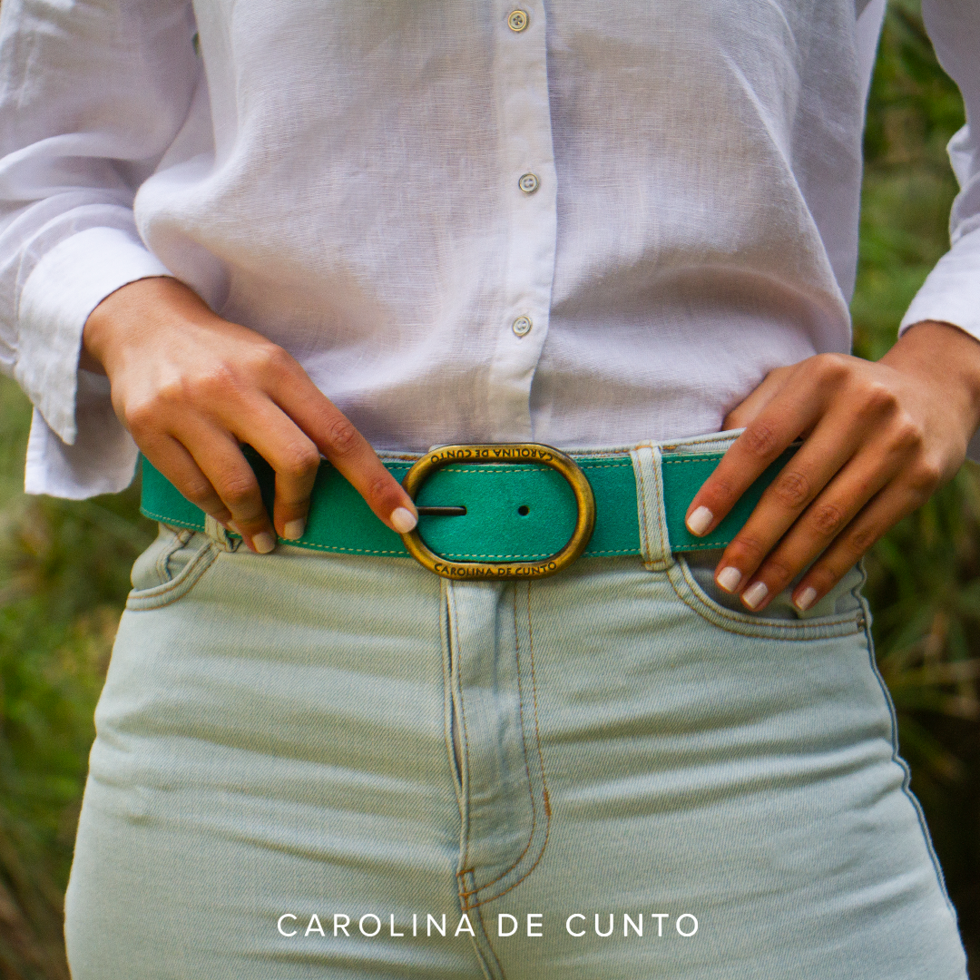 Turquoise Leather Belt Belts