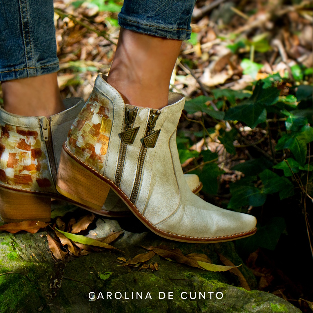 Leather boots Eva white Leather shoes